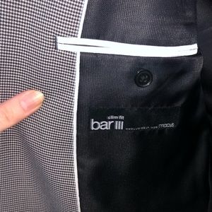 Bar III | Suits & Blazers | Mens Bar Iii For Macys Black White Suit ...